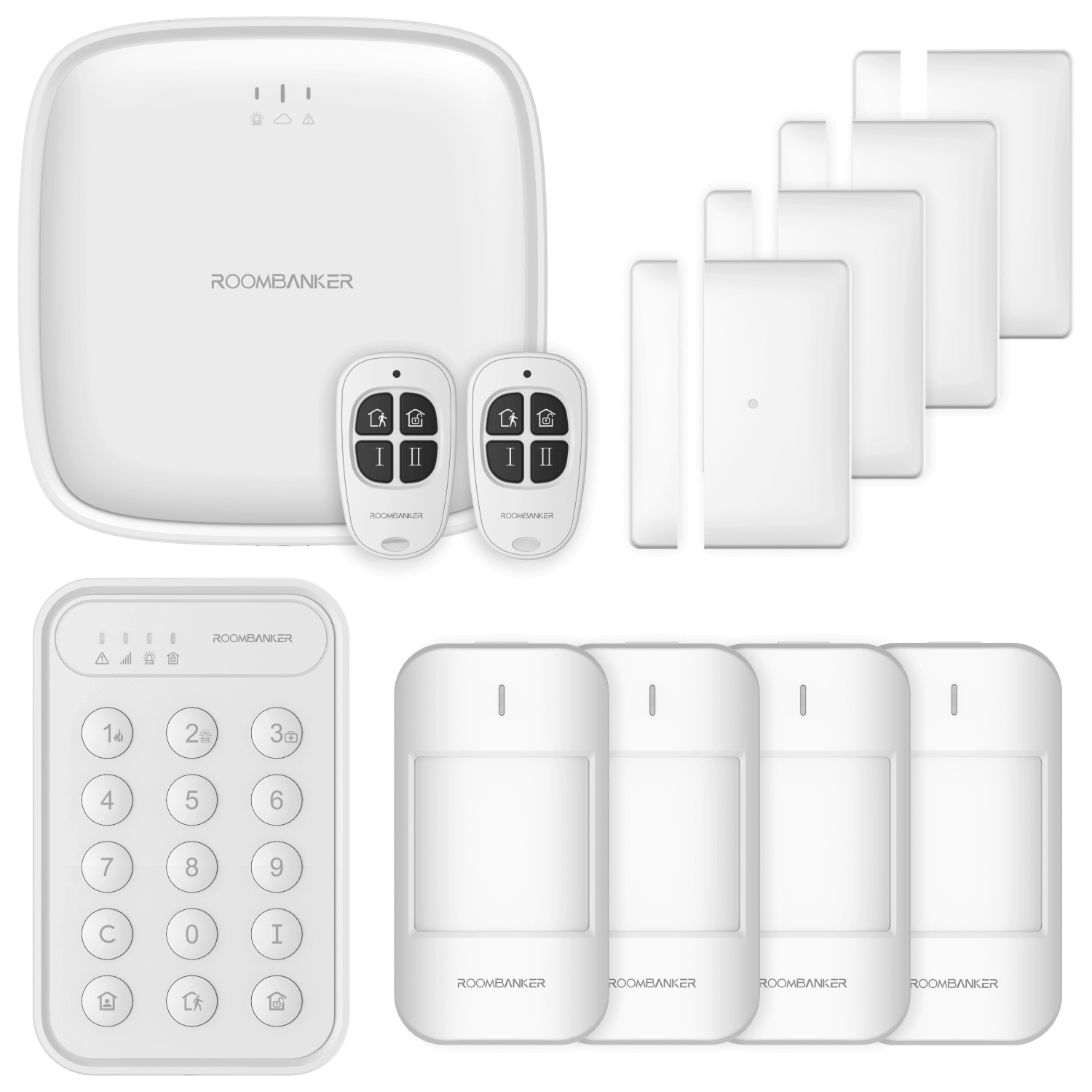 Complete Home Security Kit with Station Hub & Sensors